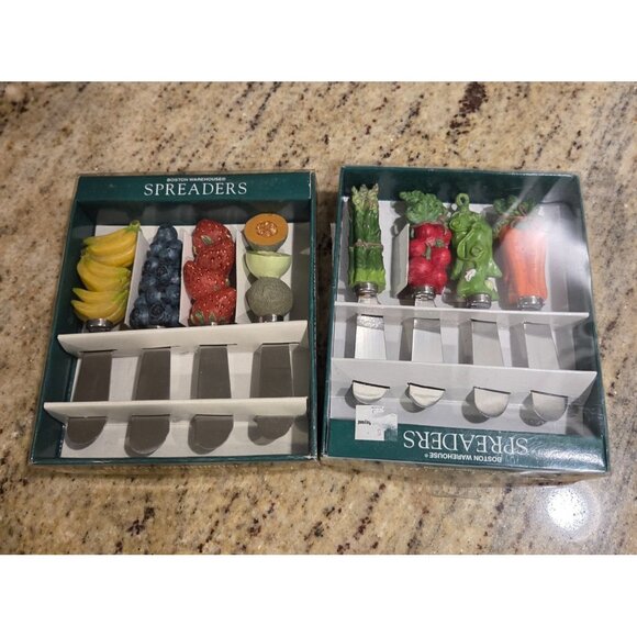 Boston Warehouse | Dining | New Cheese Spreaders Lot Of 8 Breakfast ...